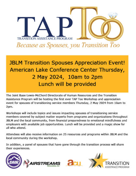 JBLM TAP - Spouses Appreciation Event - America's Credit Union
